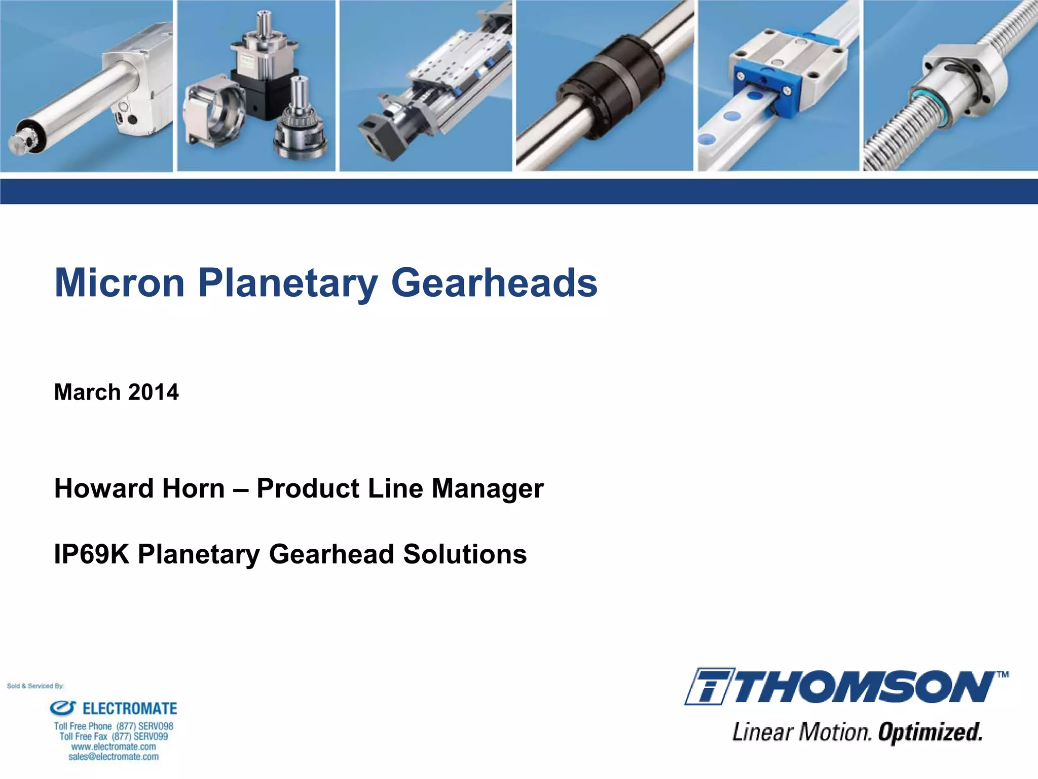 Micron gearbox automation and food safety webinar presentation. ip69 k ...