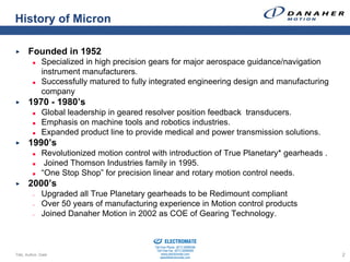 Micron gearbox product overview | PPT