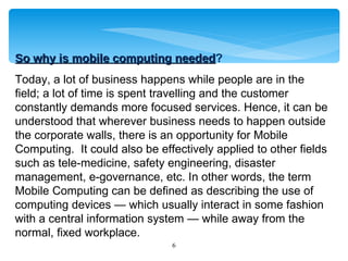 mobile computing | PPT