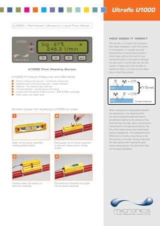 Clamp on Flow Meter - Micronics Ultraflo U1000 | PDF
