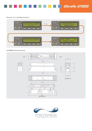 Clamp on Flow Meter - Micronics Ultraflo U1000 | PDF