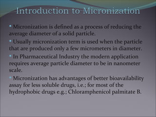 Micronization 2003 | PPT