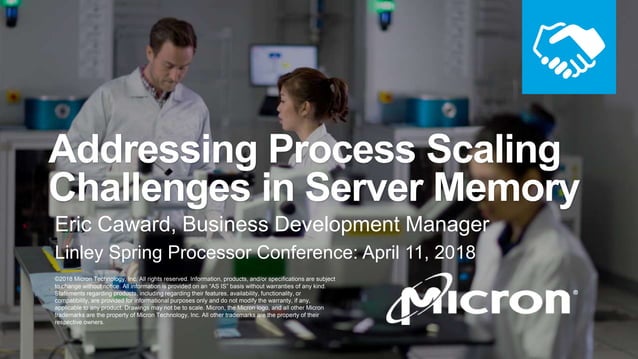 Micron: Addressing Process Scaling Challenges in Server Memory | PPT
