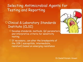 ACT antimicrobial susceptibility testing, inoculation and drug ...