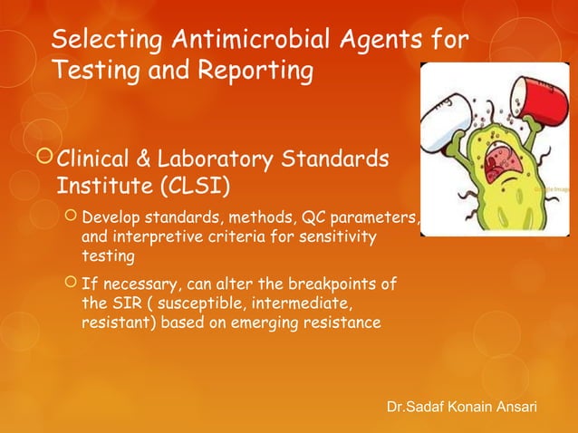 ACT antimicrobial susceptibility testing, inoculation and drug ...