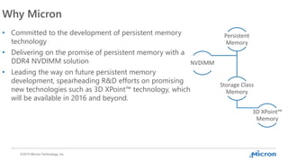 Micron Persistent Memory & NVDIMM | PDF