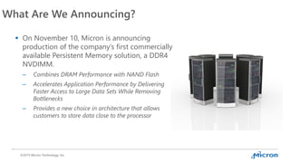 Micron Persistent Memory & NVDIMM | PDF