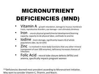 Micronutrient Deficiencies (Mnd) | PPT