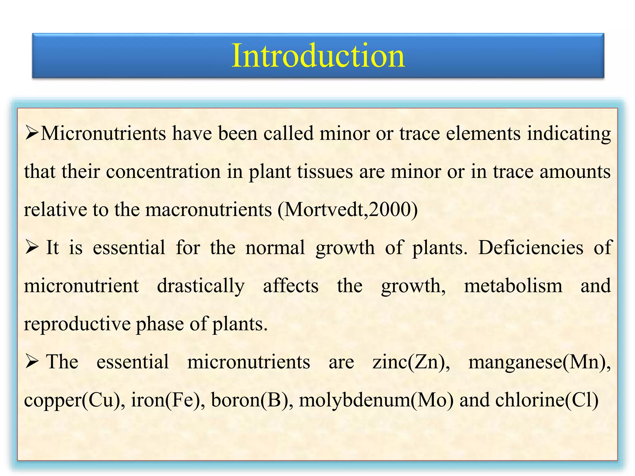 Micronutrient delivery system through seed in crop plants | PPTX ...