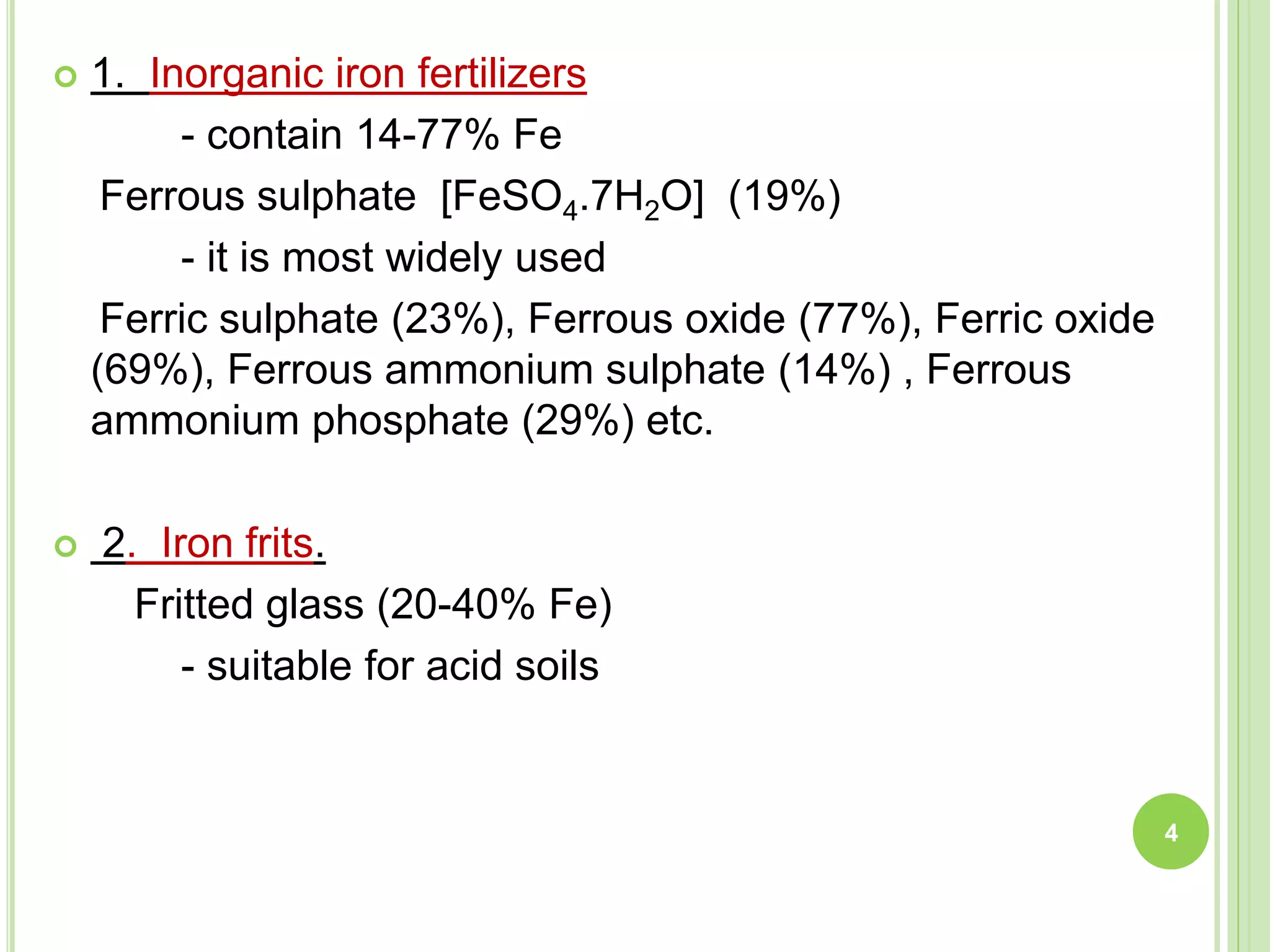 Micronutrient fertilizers and their properties | PPTX
