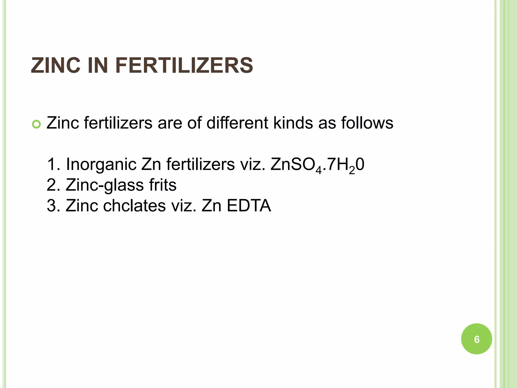 Micronutrient fertilizers and their properties | PPTX