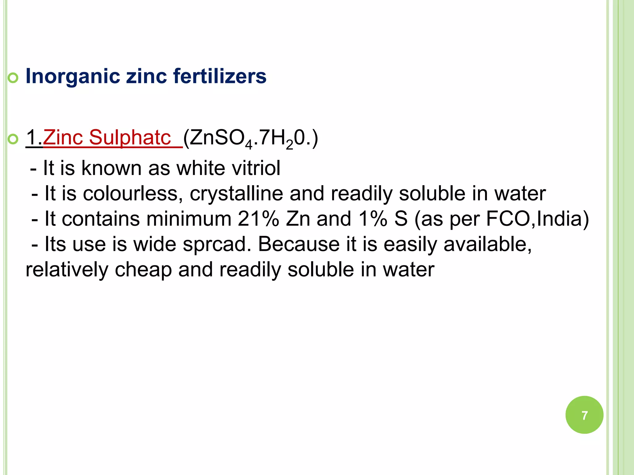 Micronutrient fertilizers and their properties | PPTX