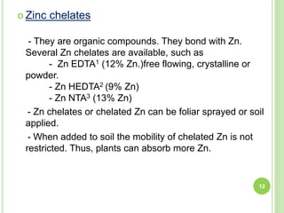 Micronutrient fertilizers and their properties | PPTX