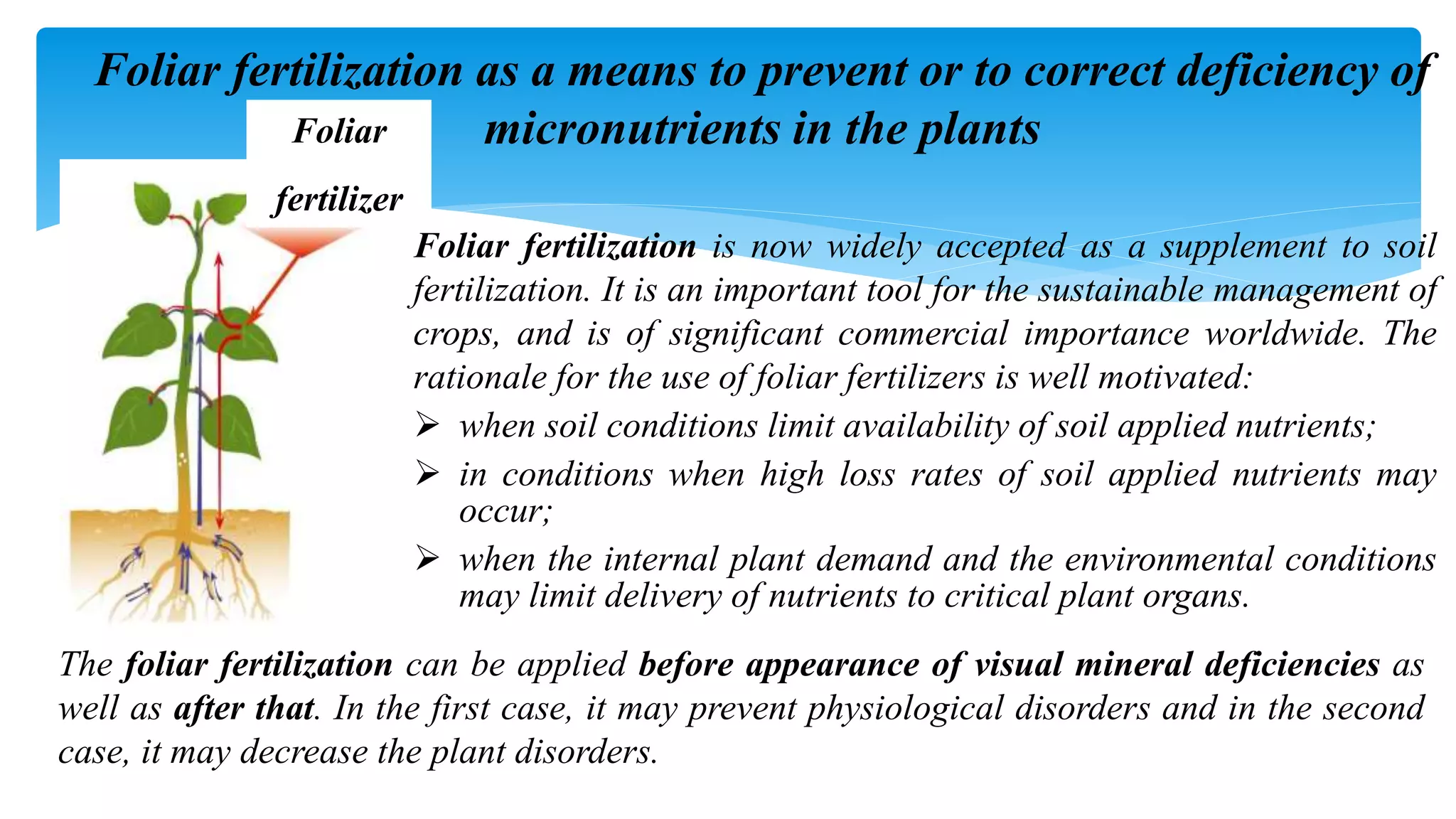 Micronutrients and foliar fertilization.pptx