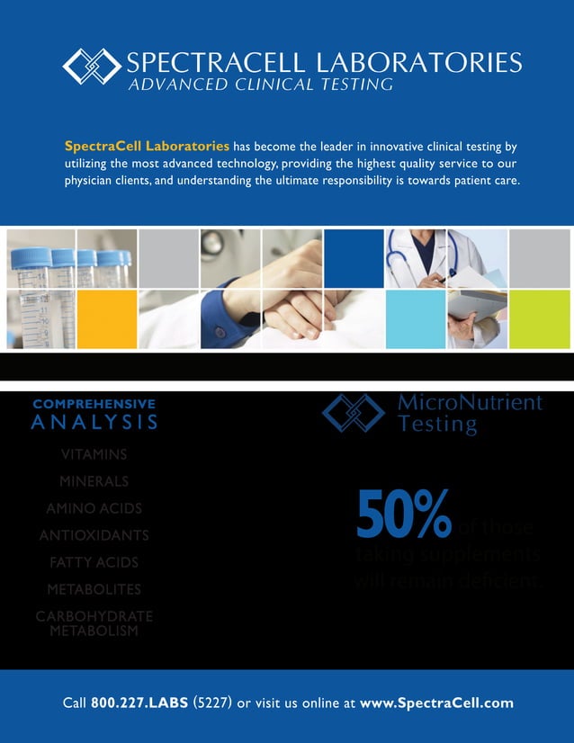 Micro Nutrient Testing - Spectracell | PDF