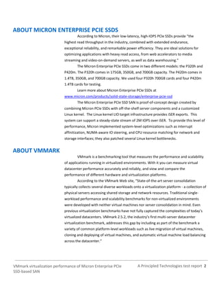 VMmark virtualization performance of Micron Enterprise PCIe SSD-based SAN | PDF | Computer ...