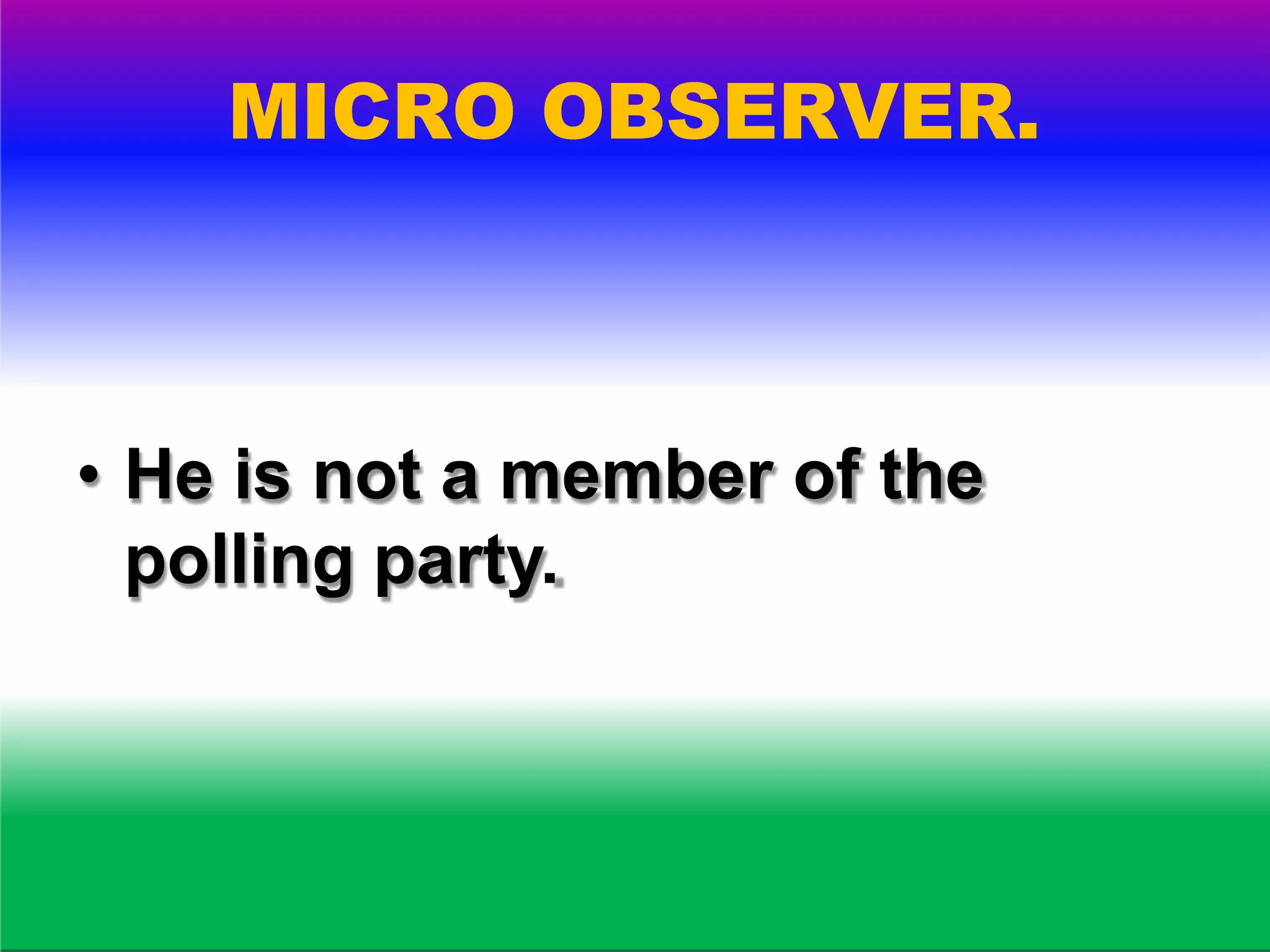 Micro observer ppt | PPTX
