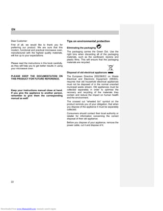 Microondas / microwave tmw 18 bih | PDF