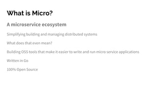 Micro on NATS - Microservices with Messaging | PPT