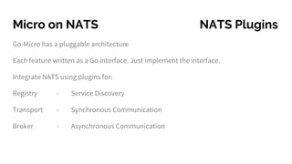 Micro on NATS - Microservices with Messaging | PPT