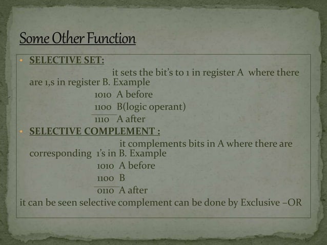 Microoperations | PPTX | Computing | Technology & Computing
