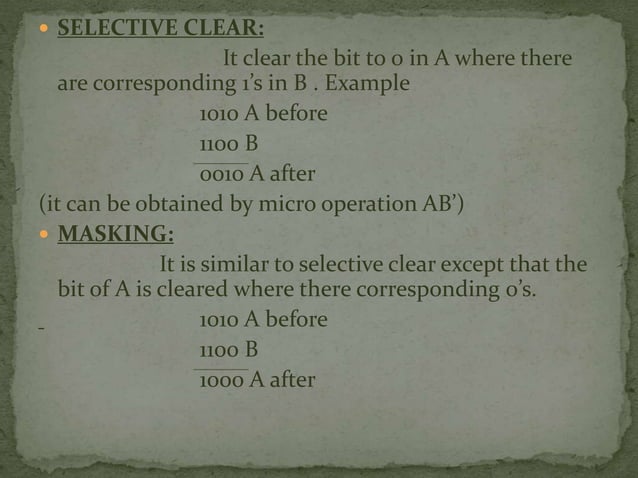 Microoperations | PPTX | Computing | Technology & Computing