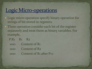 Microoperations | PPTX
