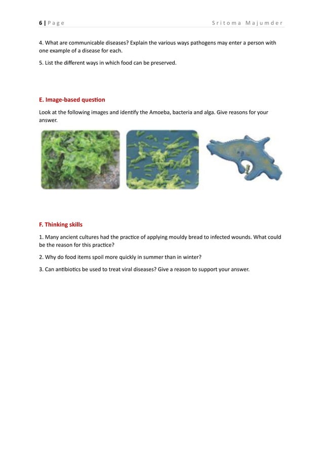 CBSE - Grade 8 - Biology - Microorganisms - Neptune Science - Exercise ...