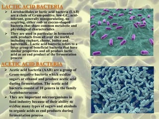 Microorganisms and their role in food technology | PPTX