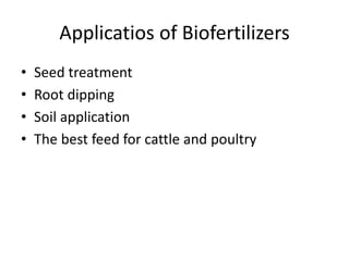 Microorganisms as biofertilizer | PPTX