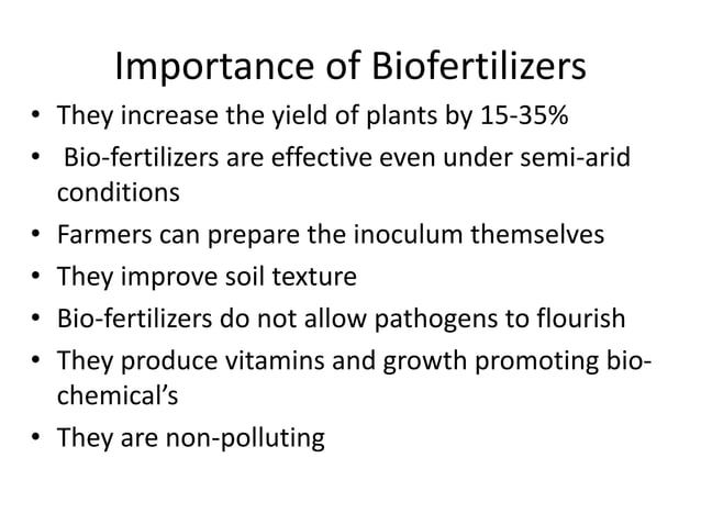 Microorganisms as biofertilizer | PPTX | Agriculture | Industries