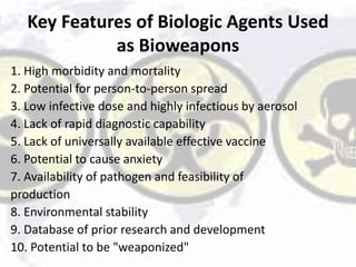 Microorganisms in biological warfare | PPTX