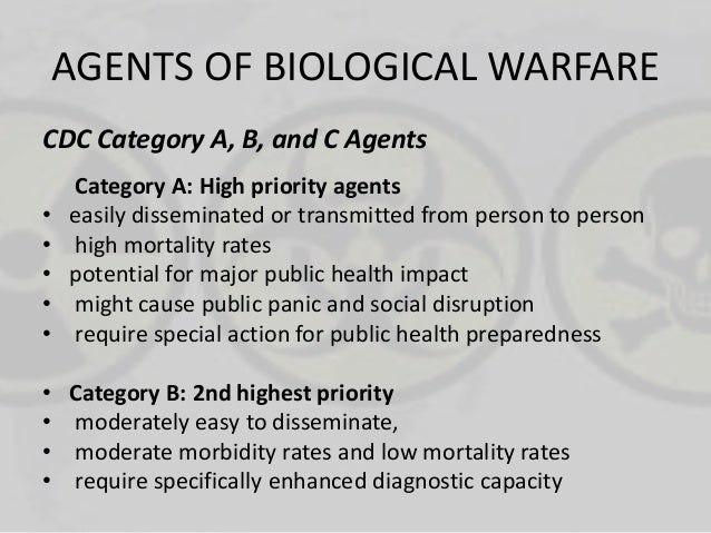 Microorganisms in biological warfare