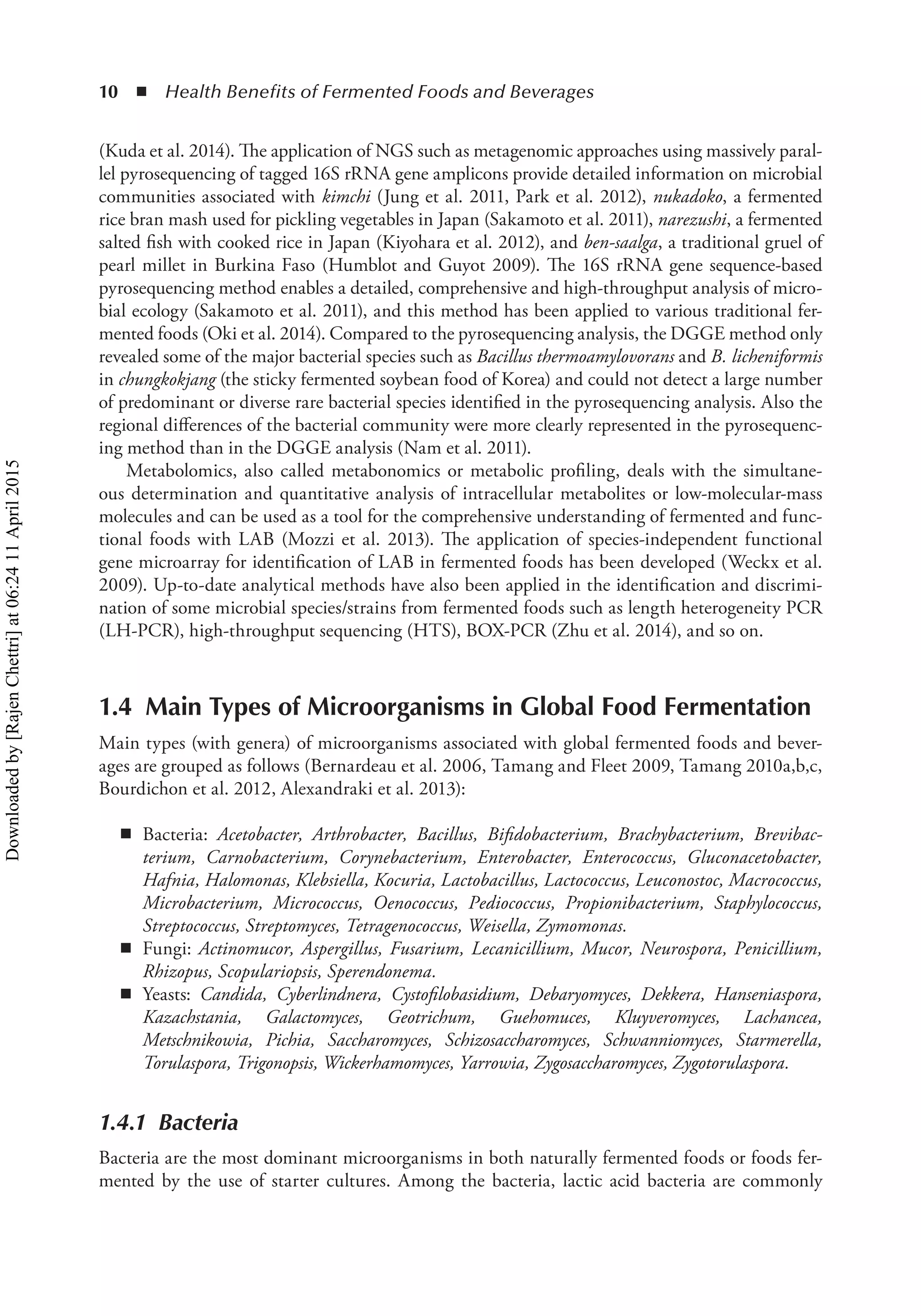 Microorganisms in Fermented Meat Food and Beverages | PDF