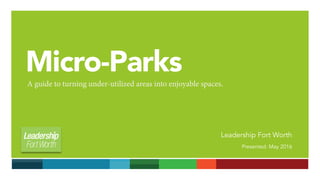 Micro parks how to guide | PDF