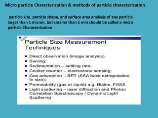 Microparticle characterization using digital holography | PPTX