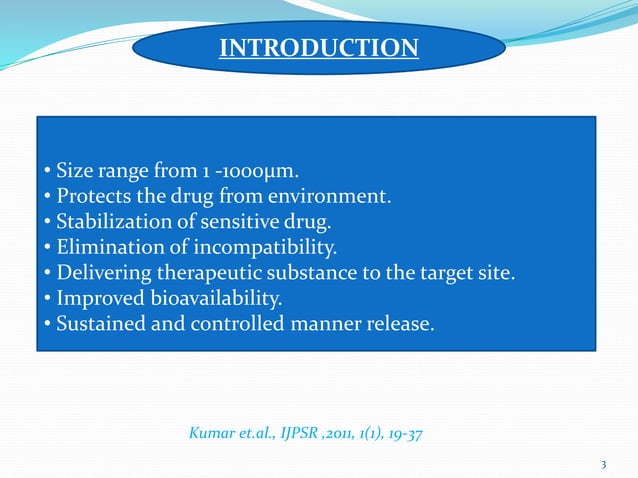 Microparticle : formulation and evaluation | PPTX | Chemistry | Science