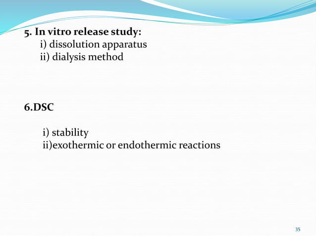 Microparticle : formulation and evaluation | PPTX | Chemistry | Science