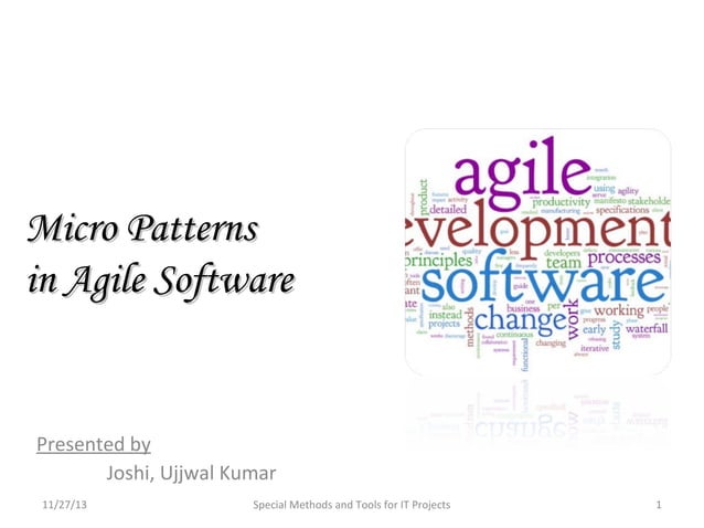 Micro patterns in agile software | PPT