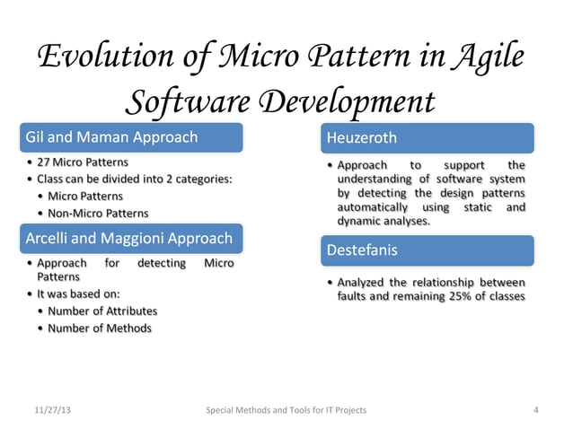 Micro patterns in agile software | PPT