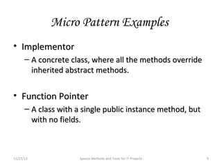 Micro patterns in agile software | PPT