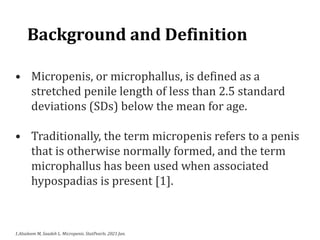 Micropenis in Children-Evaluation and Management | PDF