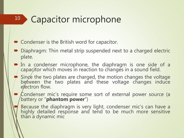 Microphone and It's Types | PPTX | Digital Audio | Computer Software ...