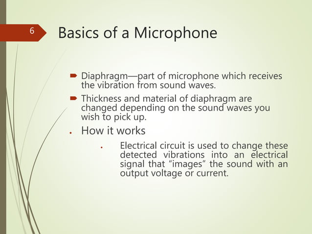 Microphone and It's Types | PPTX | Digital Audio | Computer Software ...