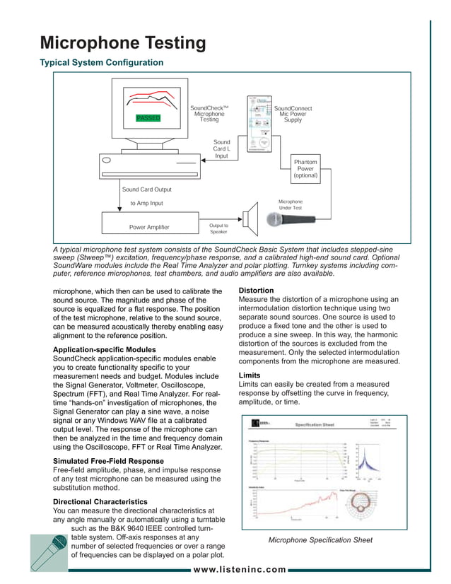 Microphone Testing | PDF
