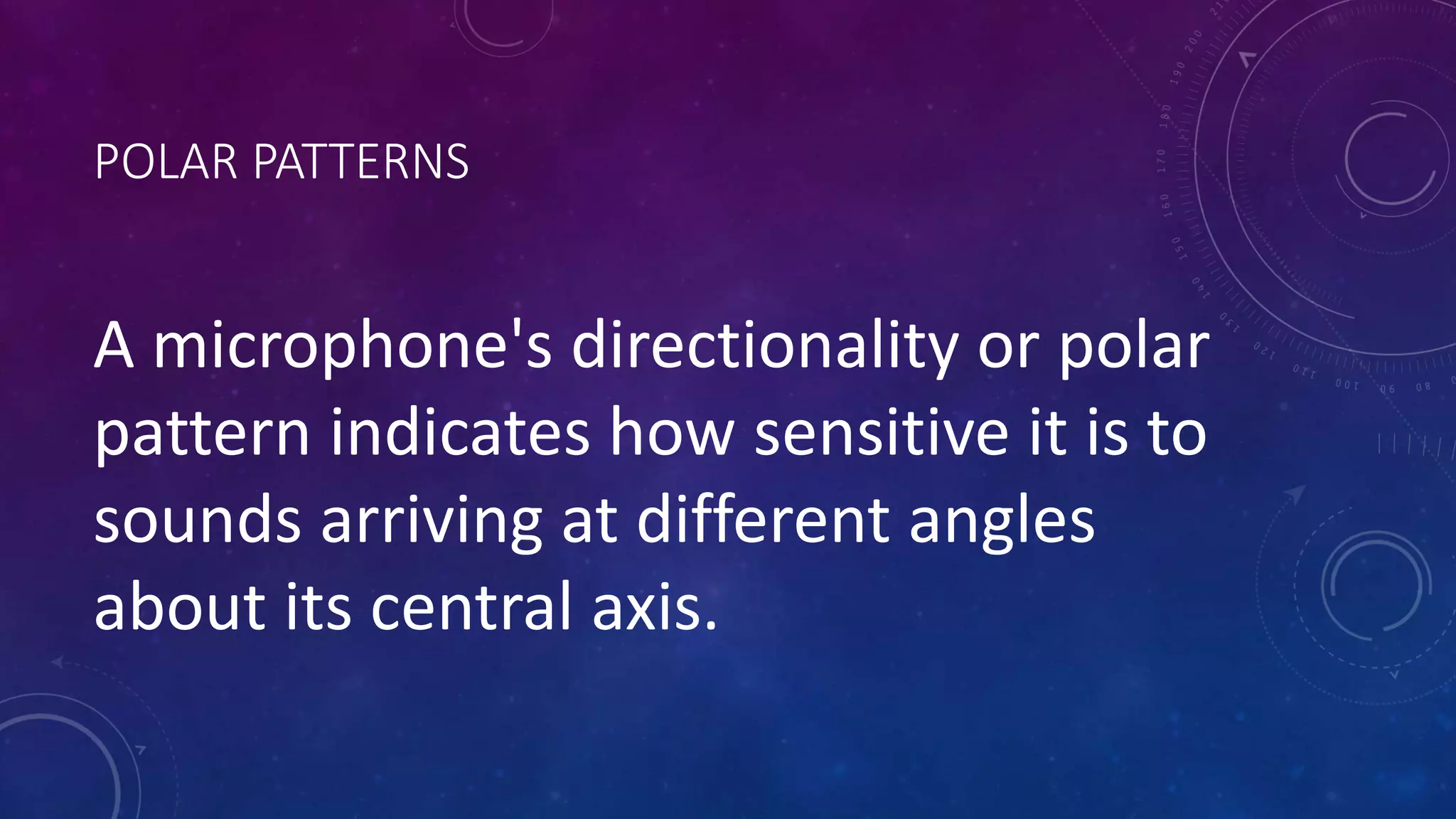 Microphone basics | PPTX