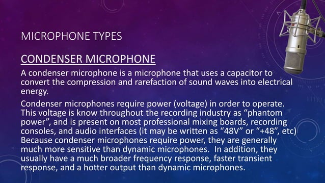 Microphone basics | PPTX