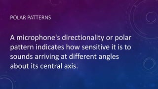 Microphone basics | PPTX