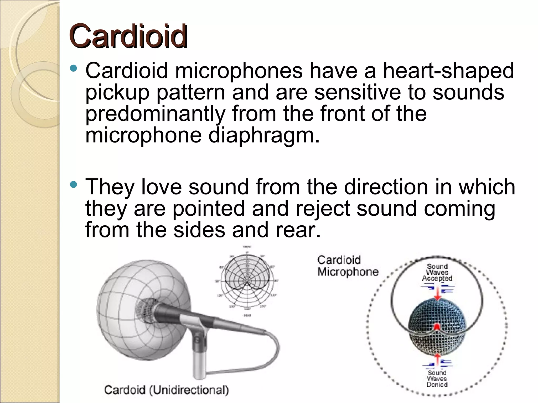 Microphone pickup patterns g | PPT