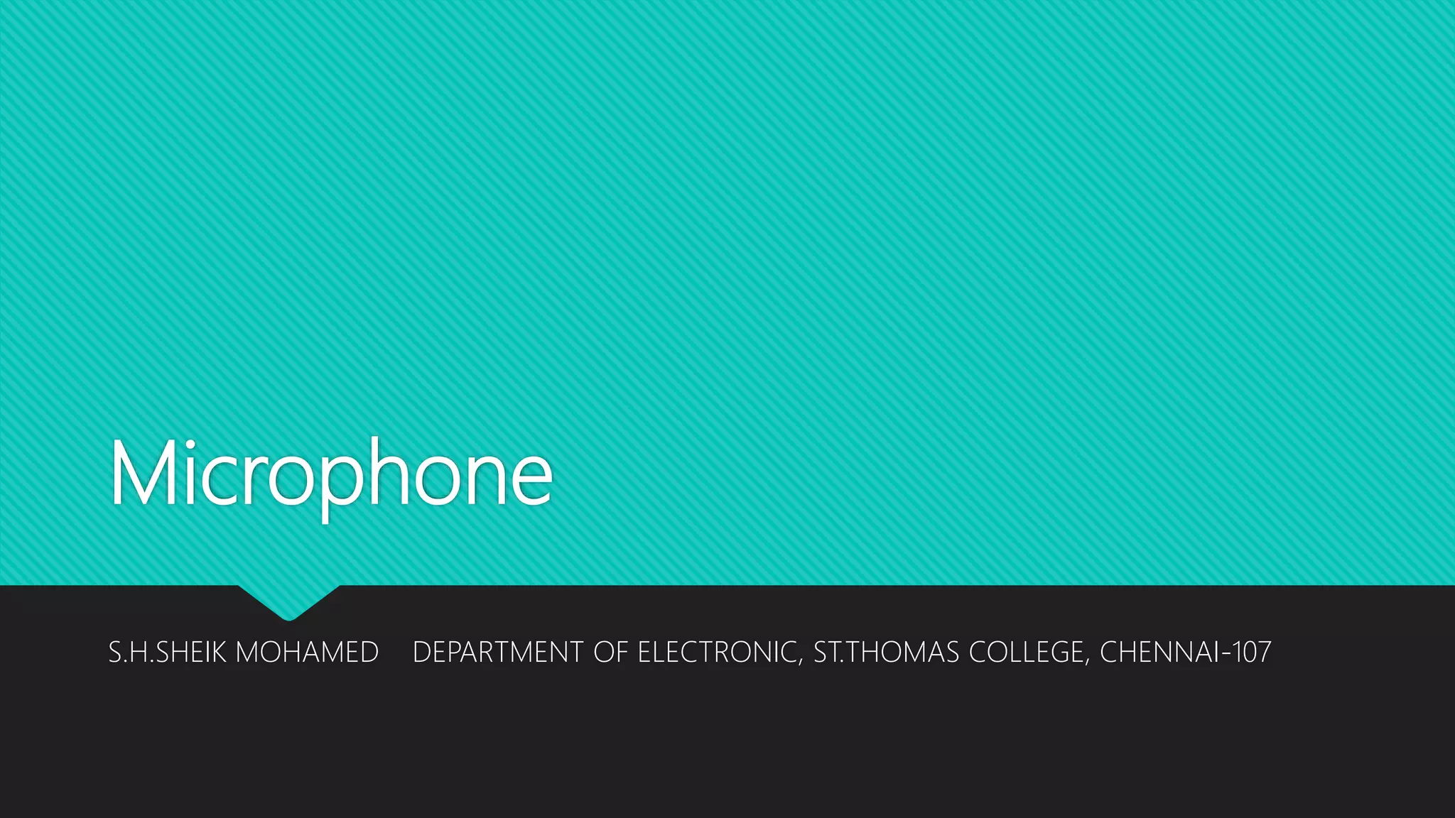 Microphone ppt | PPTX